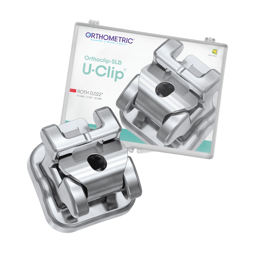 Brackets De Autoligado Activos U-CLIP Roth 0.22 Orthometric – Rapident